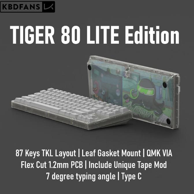 Jual KBDFans TIGER LITE KEYBOARD KIT Gasket Mount Hotswap RGB Underglow ...