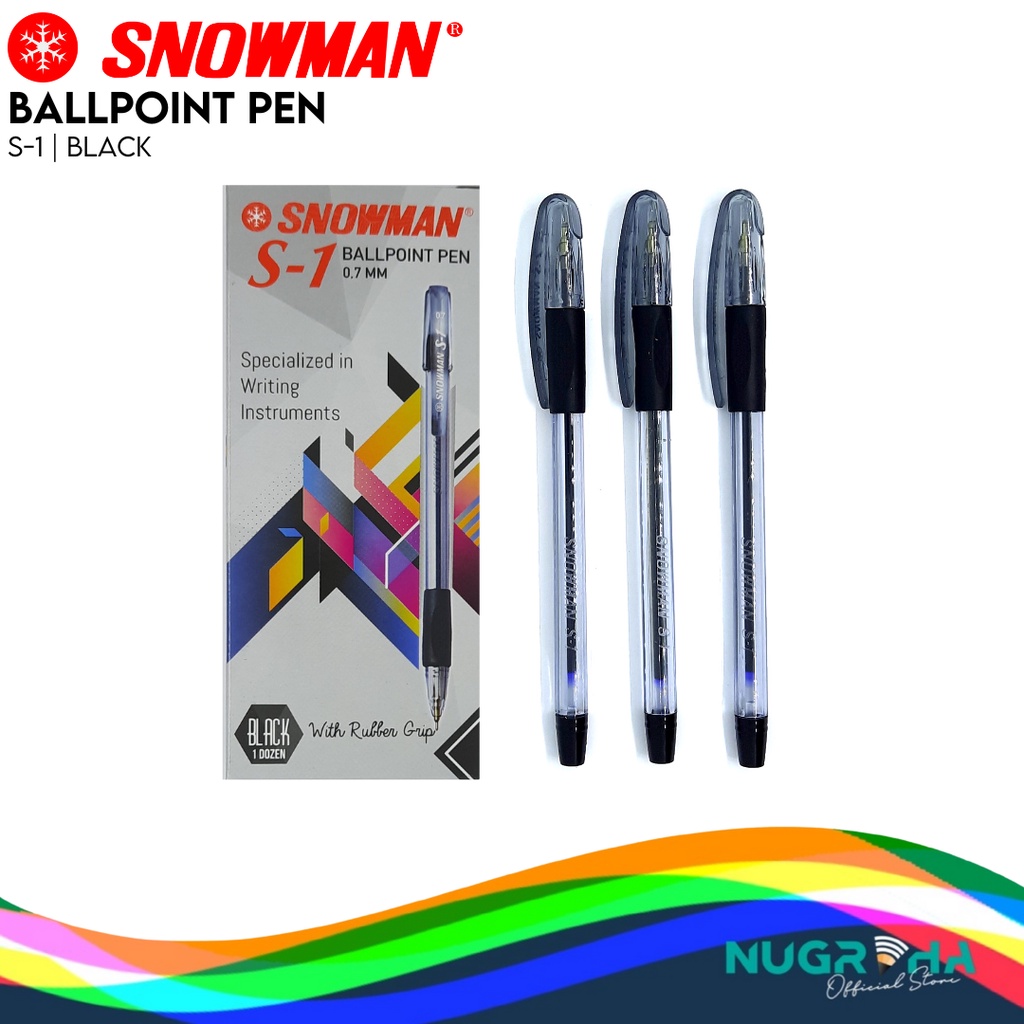 Jual Pulpen / Ballpoint / Pen / Bolpen Snowman S-1 | Shopee Indonesia