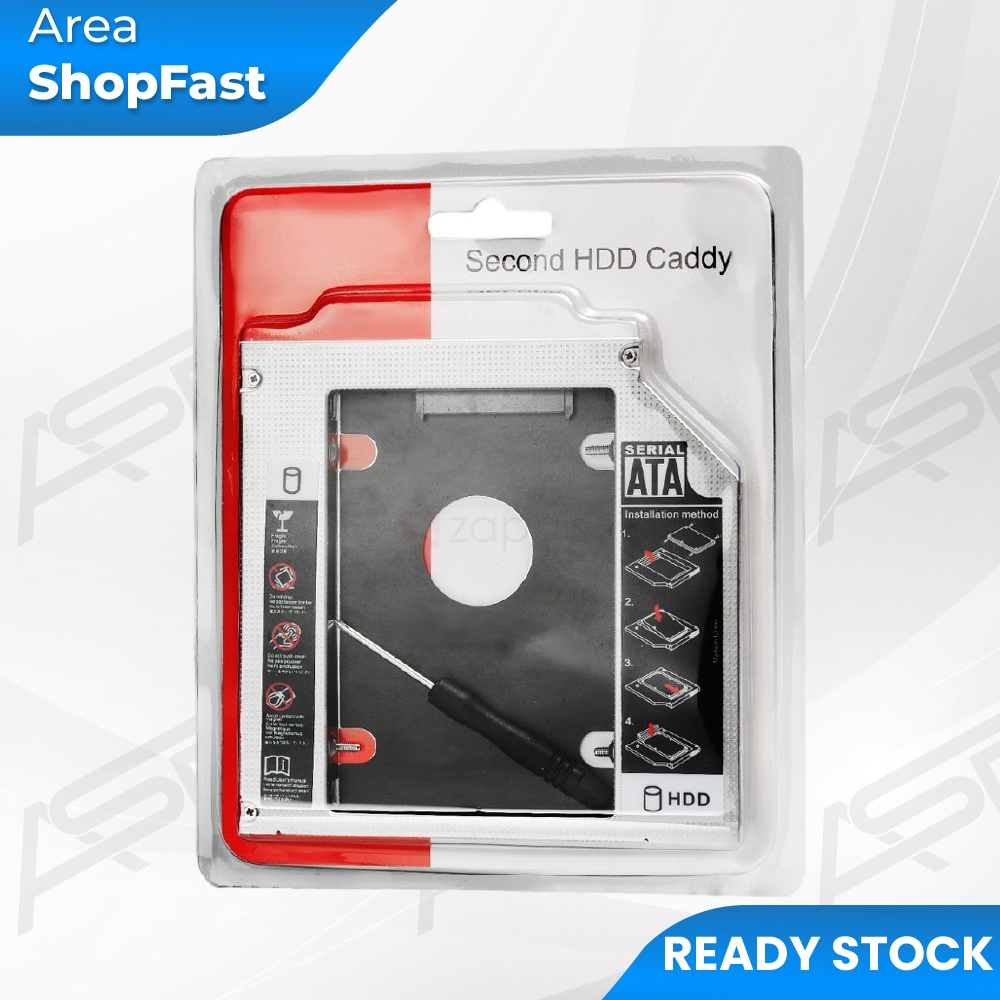 Jual HDD SSD CADDY 9.5MM & 12.7MM SATA / SSD CADDY / SLOT DVD TO SLOT ...