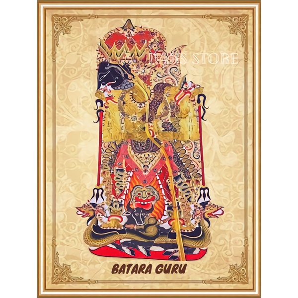 Jual Poster Wayang Batara Guru Hiasan Dinding Untuk Pajangan atau Wall ...