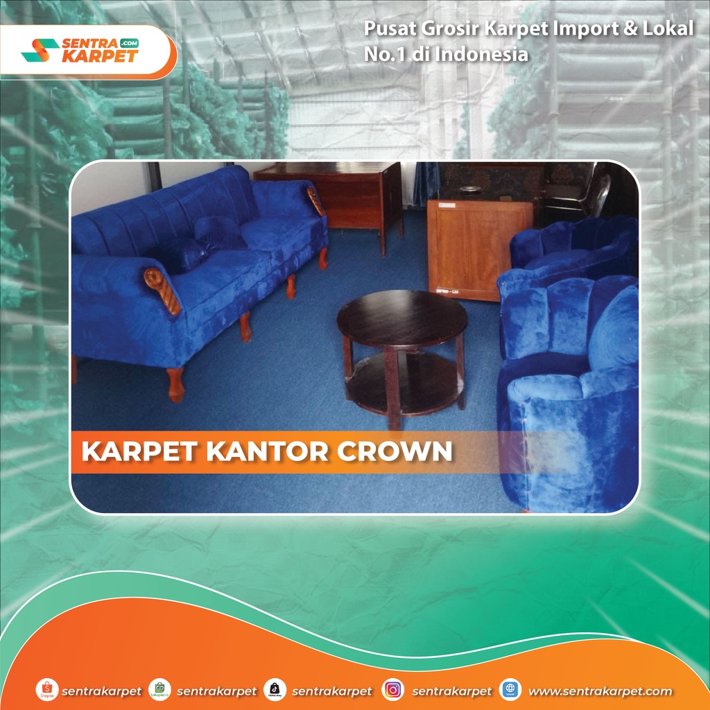 Jual KARPET METERAN CROWN KARPET HOTEL DAN KANTOR | Shopee Indonesia