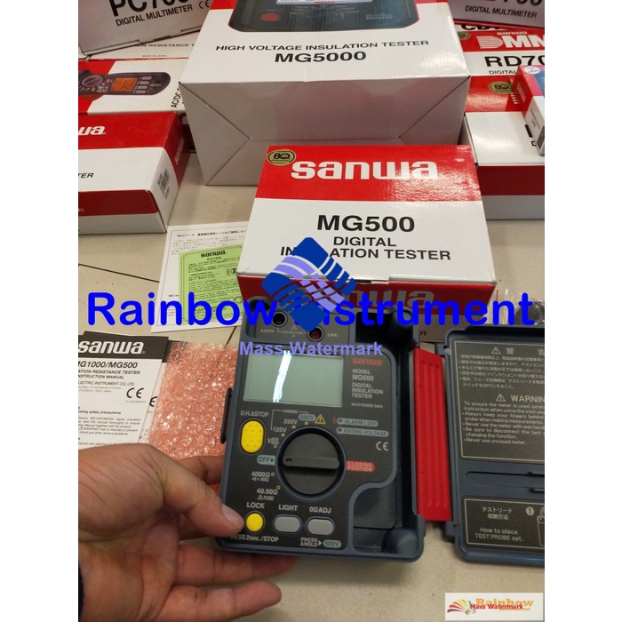 Jual Sanwa MG500 Digital Insulation Tester Megger MG 500 1Kv MG-500 ORI ...