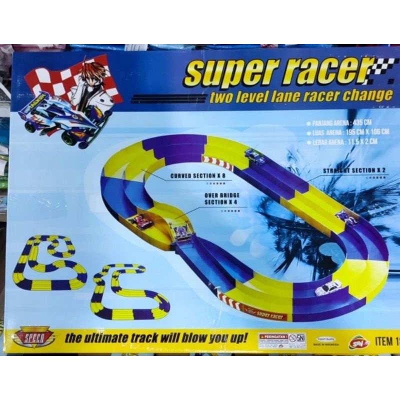 Jual Mainan track tamiya 2 jalur 1809 4wd super racer mainan anak ...