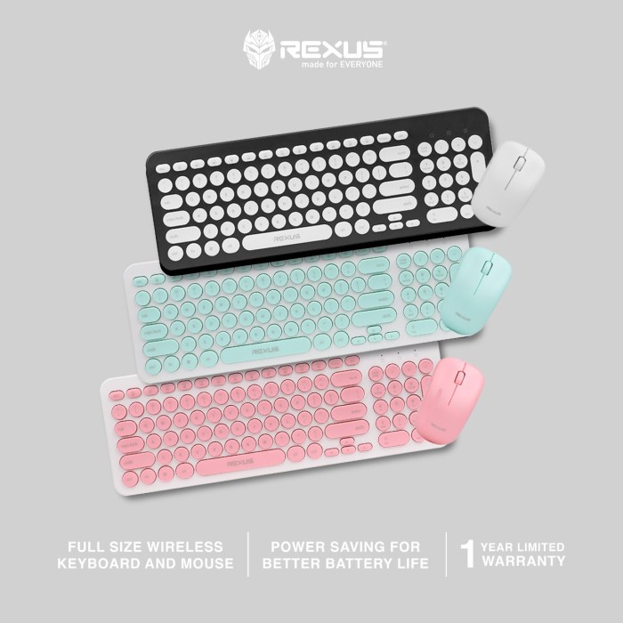 Jual Rexus KM10 KM 10 Keyboard Mouse Wireless Combo | Shopee Indonesia