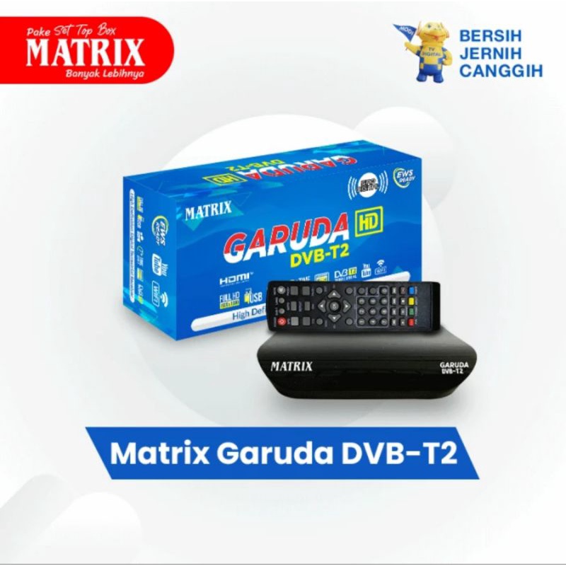 Jual MATRIX SET TOP BOX GARUDA DVB T2 TV DIGITAL FULL HD | Shopee Indonesia