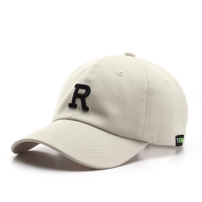 Jual Topi Unisex Lembut Top R Huruf Pure Warna Nyaman Katun Topi ...
