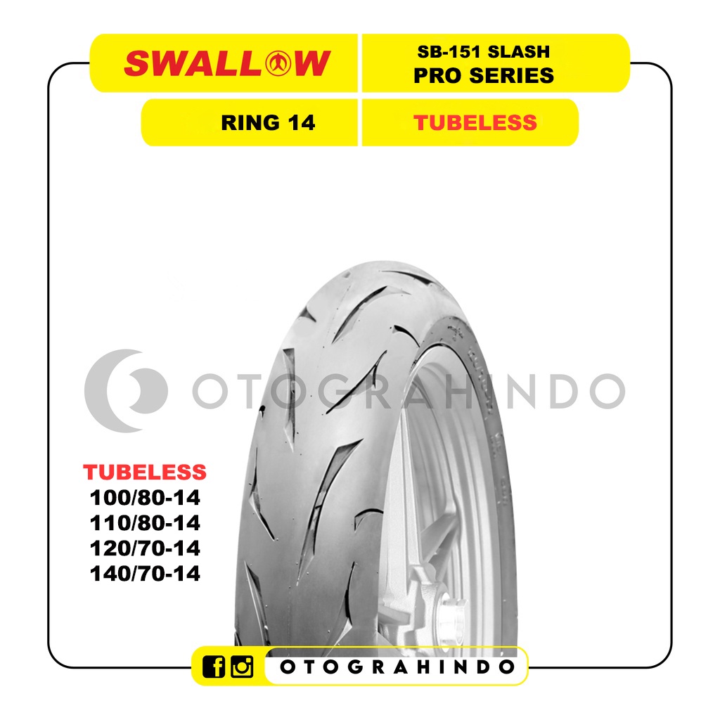 Jual Ban Luar Motor Swallow SB-151 SLASH 100/80 110/80 120/70 140/70 ...