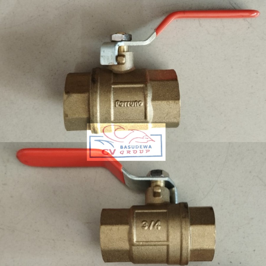 Jual PERRUNO BALL VALVE KUNINGAN 3/4" / STOP KRAN KUNINGAN 3/4" PERRUNO ...