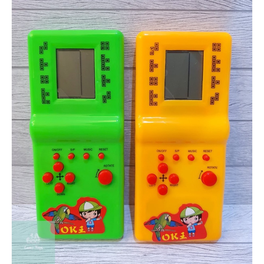 Jual MAINAN ANAK - MAINAN JADUL GAMEBOY GAMEBOT BRICK GAME TETRIS 9999 ...