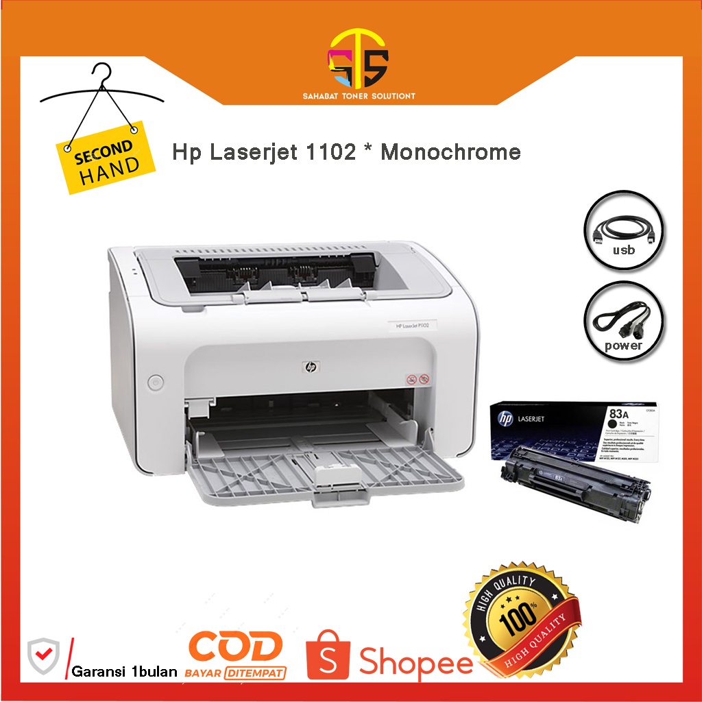 Jual Hp Laserjet 1102-printer-printer hitam-printer percetakan | Shopee ...