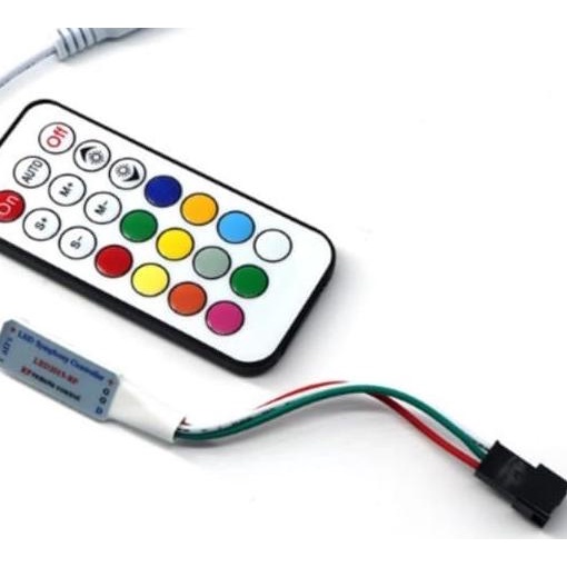Jual 21 Key RF Smart Pixel RGB WS2811 WS2812 WS2812B Controller versi ...