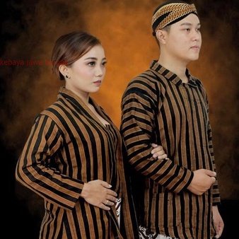 Jual Baju couple lurik adat jawa Baju couple surjan Surjan lurik Baju lurik jogja solo surjan ...