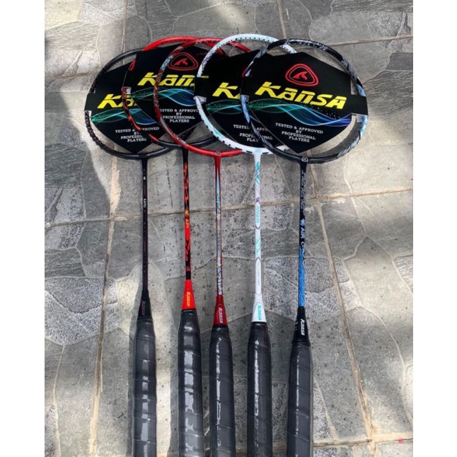 Jual Raket Badminton Kansa Avatar Air Api Angin Tanah Kayu + Senar ...