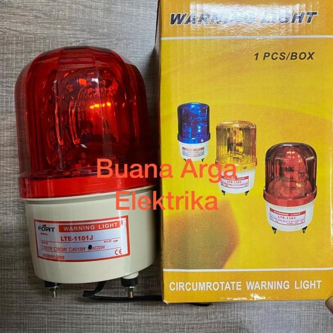 Jual Warning Light/Rotary Lamp Lte1101J 4" Buzzer Red / Yellow / Blue ...