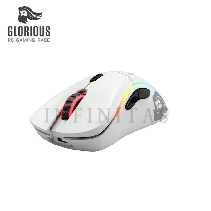 Jual Glorious Model D Wireless Gaming Mouse Matte White ready viral ...