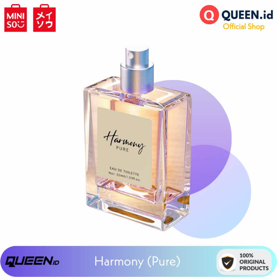 Jual Miniso Harmony PURE 30ml - Eau de Toilette EDT Parfum Perfume wanita | Shopee Indonesia