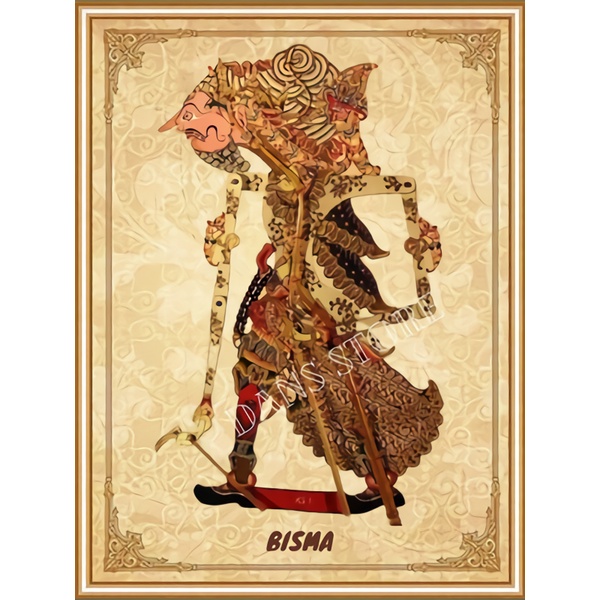 Jual Poster Wayang Kulit Jawa Bisma Untuk Hiasan Dinding Sebagai ...