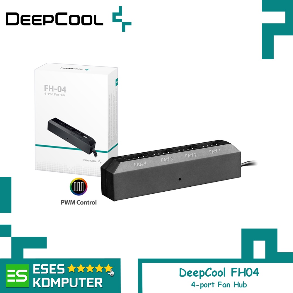 Jual DeepCool FH04 PWM | 4-Port Fan Hub PWM | Shopee Indonesia