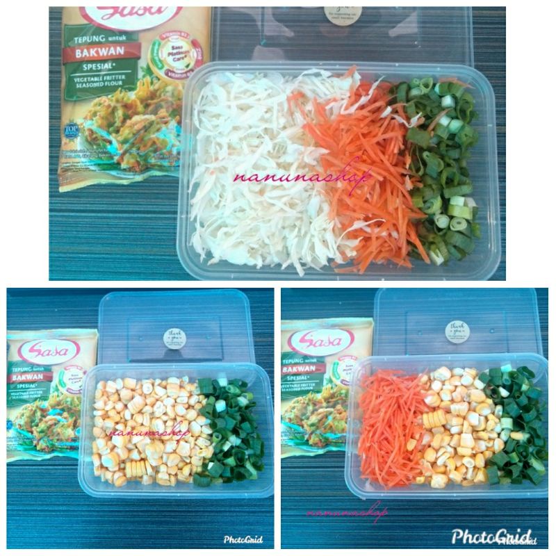 Jual FOODPREP sayurr potong Paket bakwan sayur dan jagung | Shopee ...