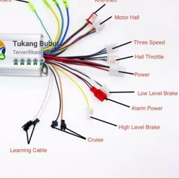 Jual Controller kontroler sepeda listrik bldc brushless 36v 48v ...