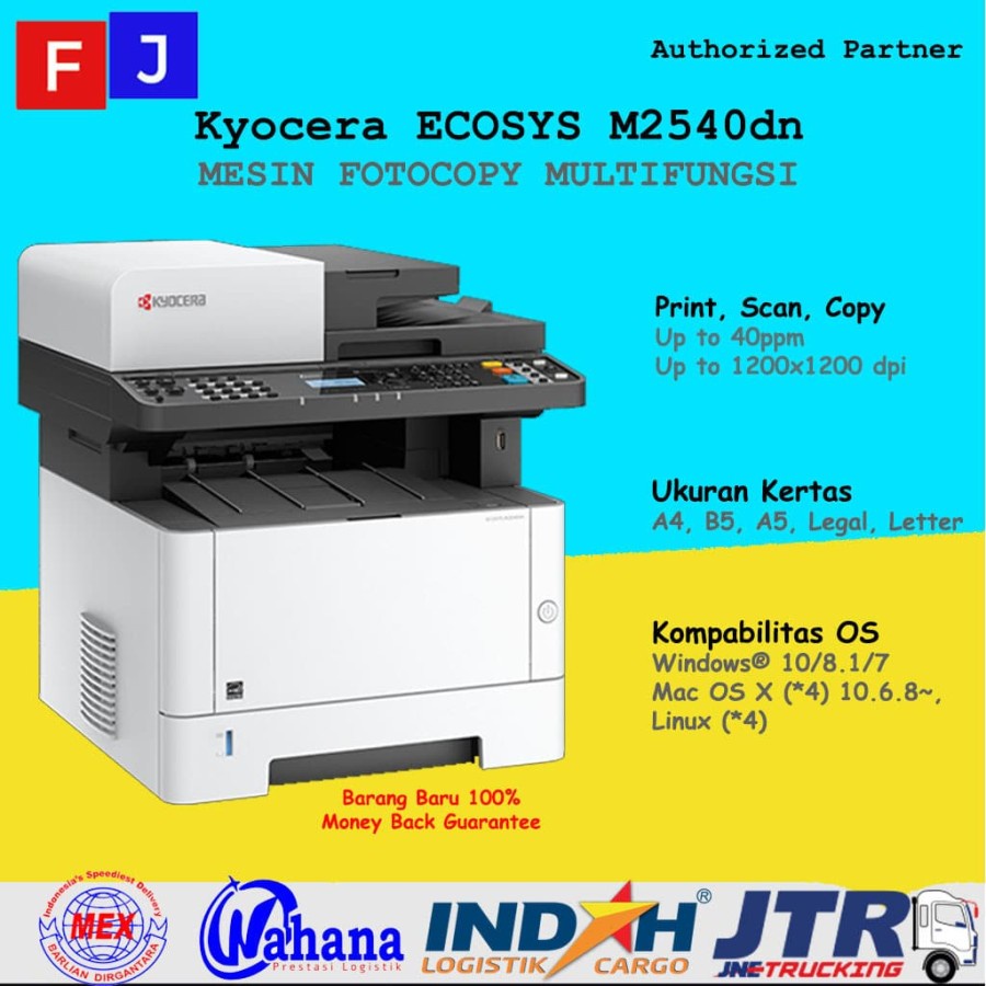 Jual Kyocera ECOSYS M2540dn Mesin Fotocopy Multifungsi GARANSI RESMI ...
