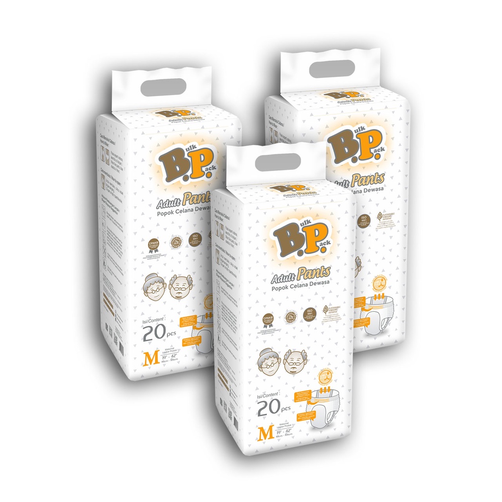 Jual BP Diapers Adult Pants / Popok Dewasa model Celana ukuran M isi 20 ...