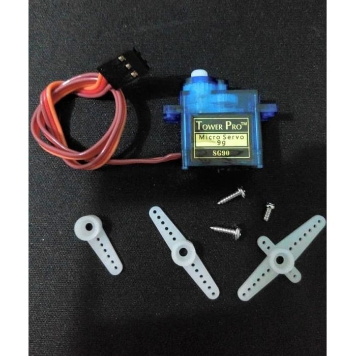 Jual Tower Pro Micro Servo Motor SG90 motor servo sg 90 servo biru blue | Shopee Indonesia