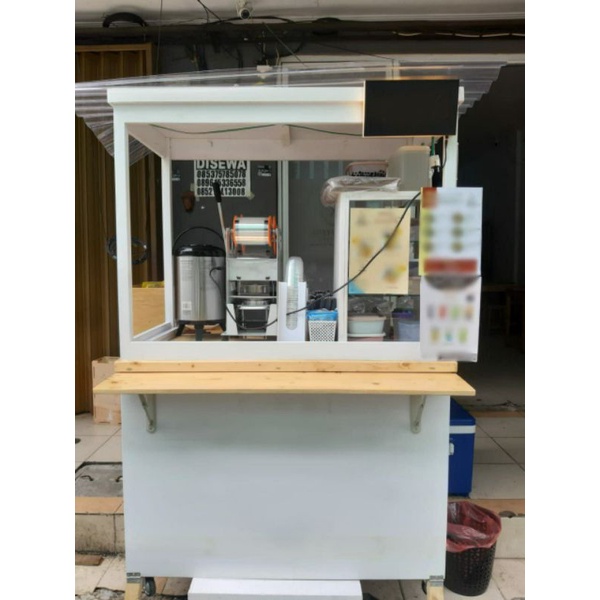 Jual Booth Gerobak Serbaguna Kayu jati belanda | Shopee Indonesia