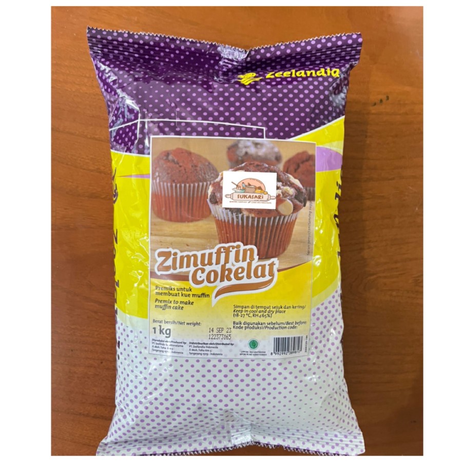 Jual Zimuffin Cokelat 1kg Tepung premix muffin Coklat Chocolate Cupcake ...