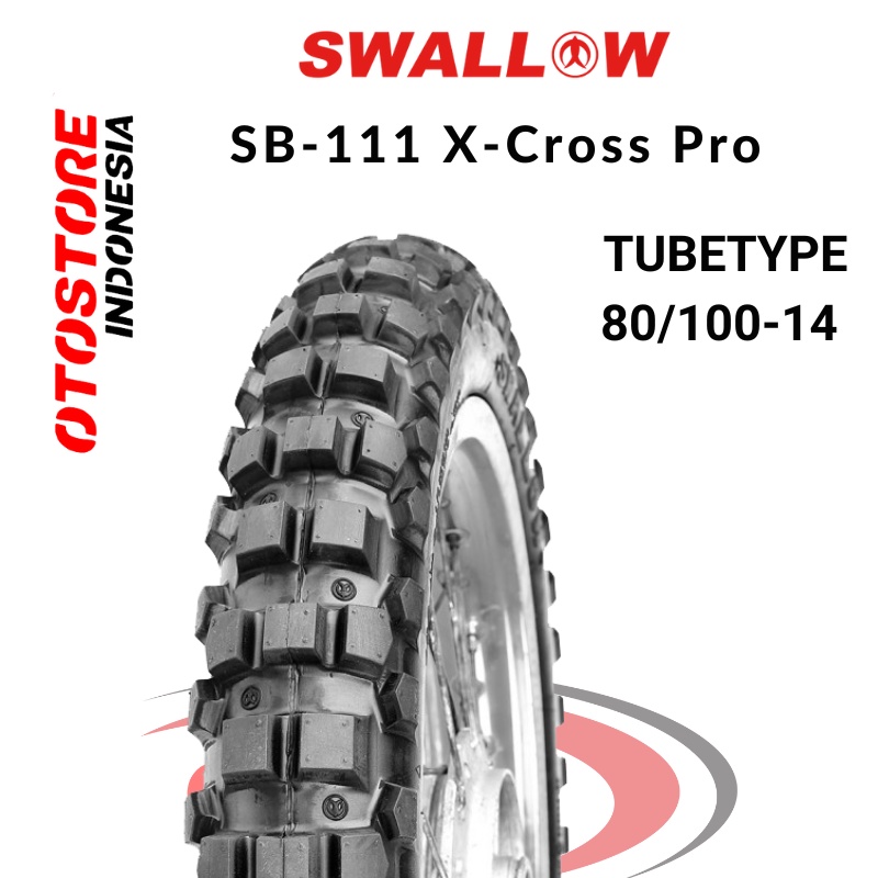 Jual Ban Luar Motor Swallow SB-111 X-Cross Pro 80/100-14 RING 14 ban ...
