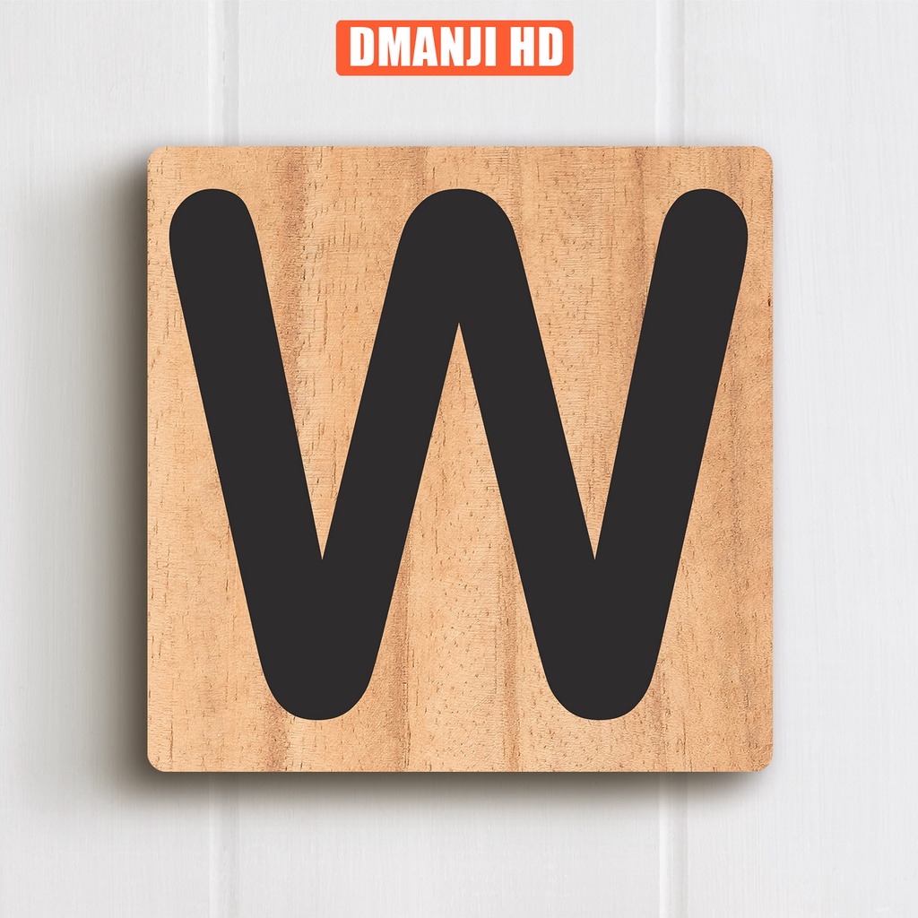 Jual DMANJI HD - Huruf kayu Scrabble minimalis | Custome nama huruf ...