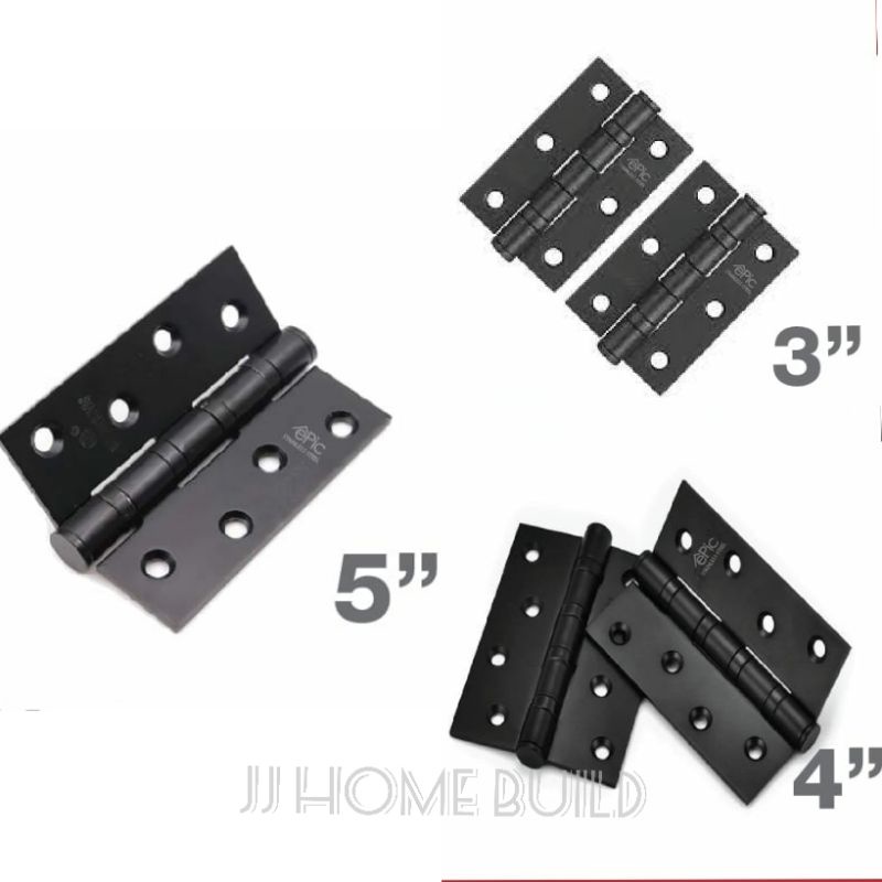 Jual Epic Engsel Pintu Rumah Hitam Doff 3 inch 4 inch 5 inch / Door ...