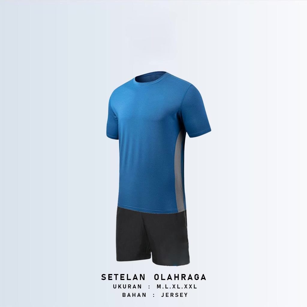 Jual Setelan Olahraga Kaos Jersey Pria Wanita Baju Sport Running ...