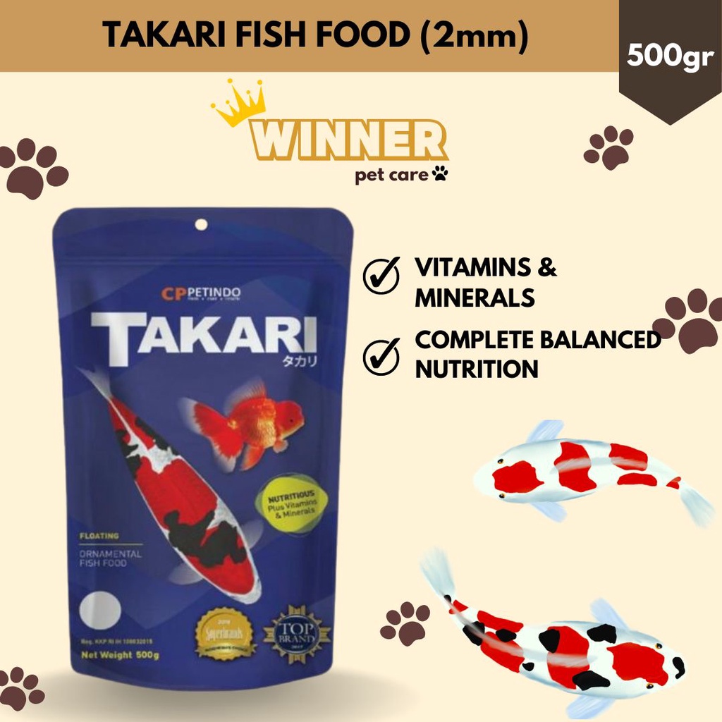 Jual TAKARI Fish Food 500gr (2mm) | Shopee Indonesia