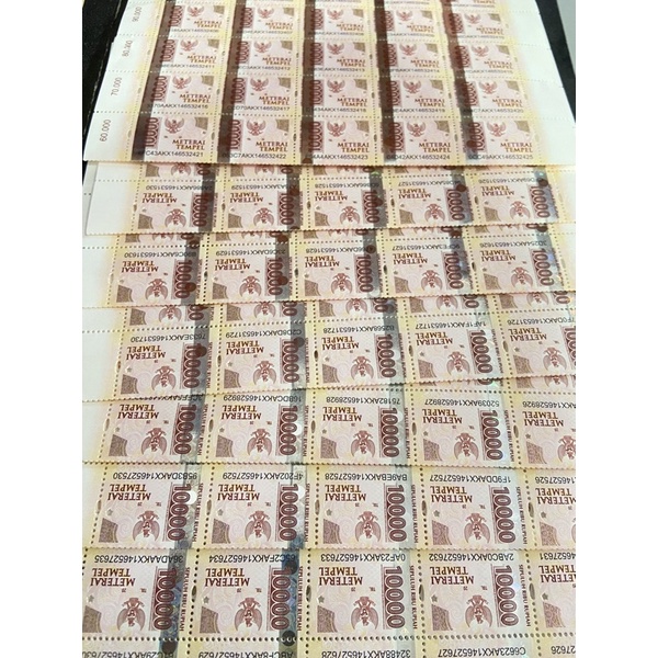Jual Materai tempel 10000 | Shopee Indonesia