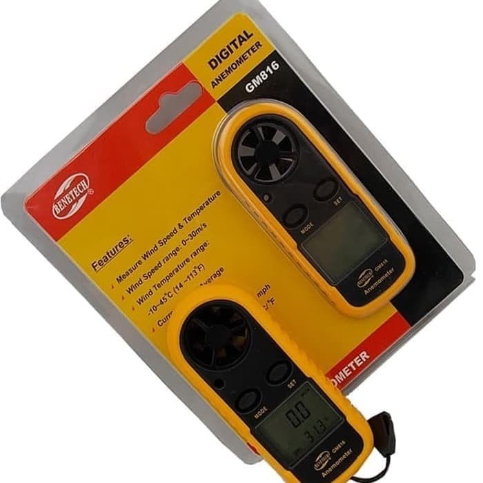 Jual Alat Ukur Digital Anemometer Thermometer Alat Ukur Kecepatan Angin ...