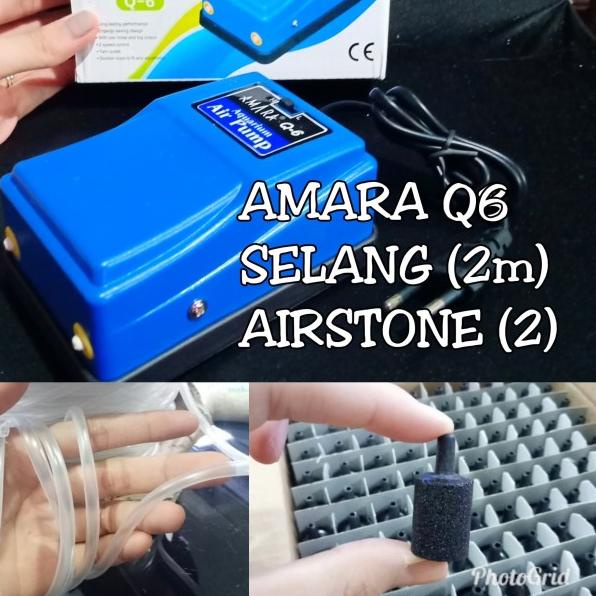 Jual AIRATOR SET AMARA Q6 / 2 LUBANG / SIAP PAKAI / TERMASUK SELANG n BATU | Shopee Indonesia