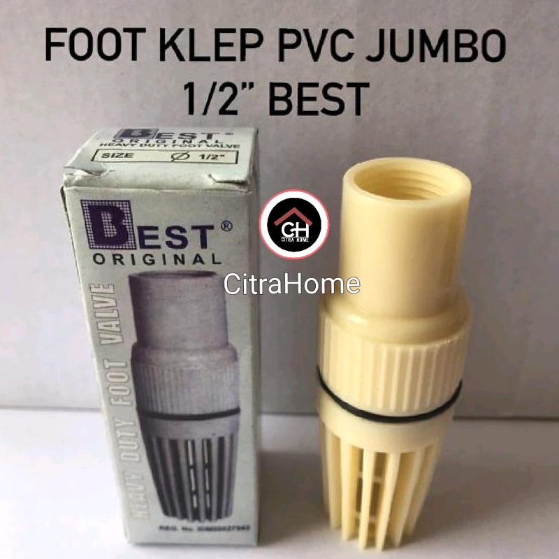 Jual Foot Klep / Foot Valve PVC Jumbo 1/2” Best | Shopee Indonesia