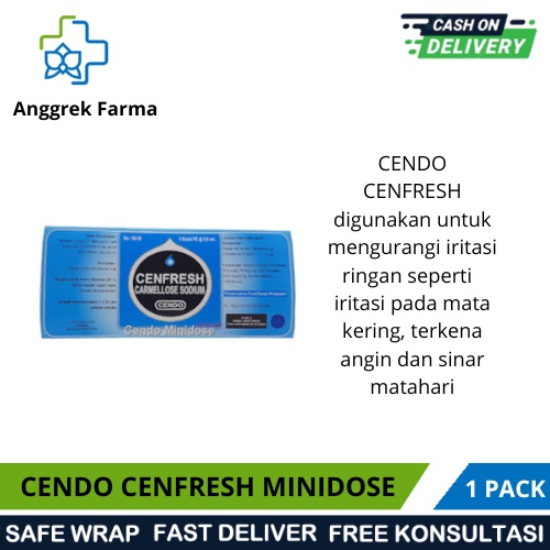 Jual CENDO CENFRESH MINIDOSE/TETES MATA IRITASI/IRITASI RINGAN KARENA ...