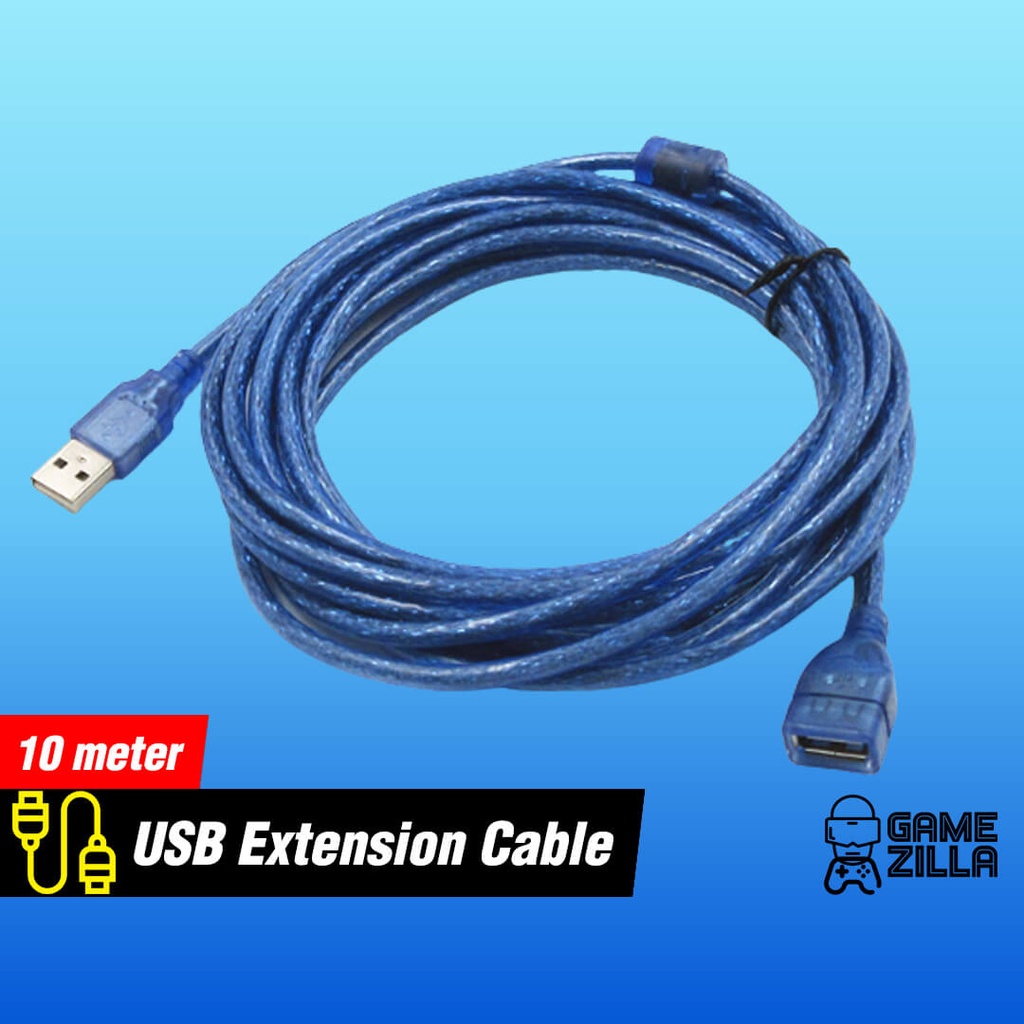 Jual Kabel USB Male to Female 10M Sambungan 10 Meter Extension USB 2.0 Perpanjangan USB ke USB ...