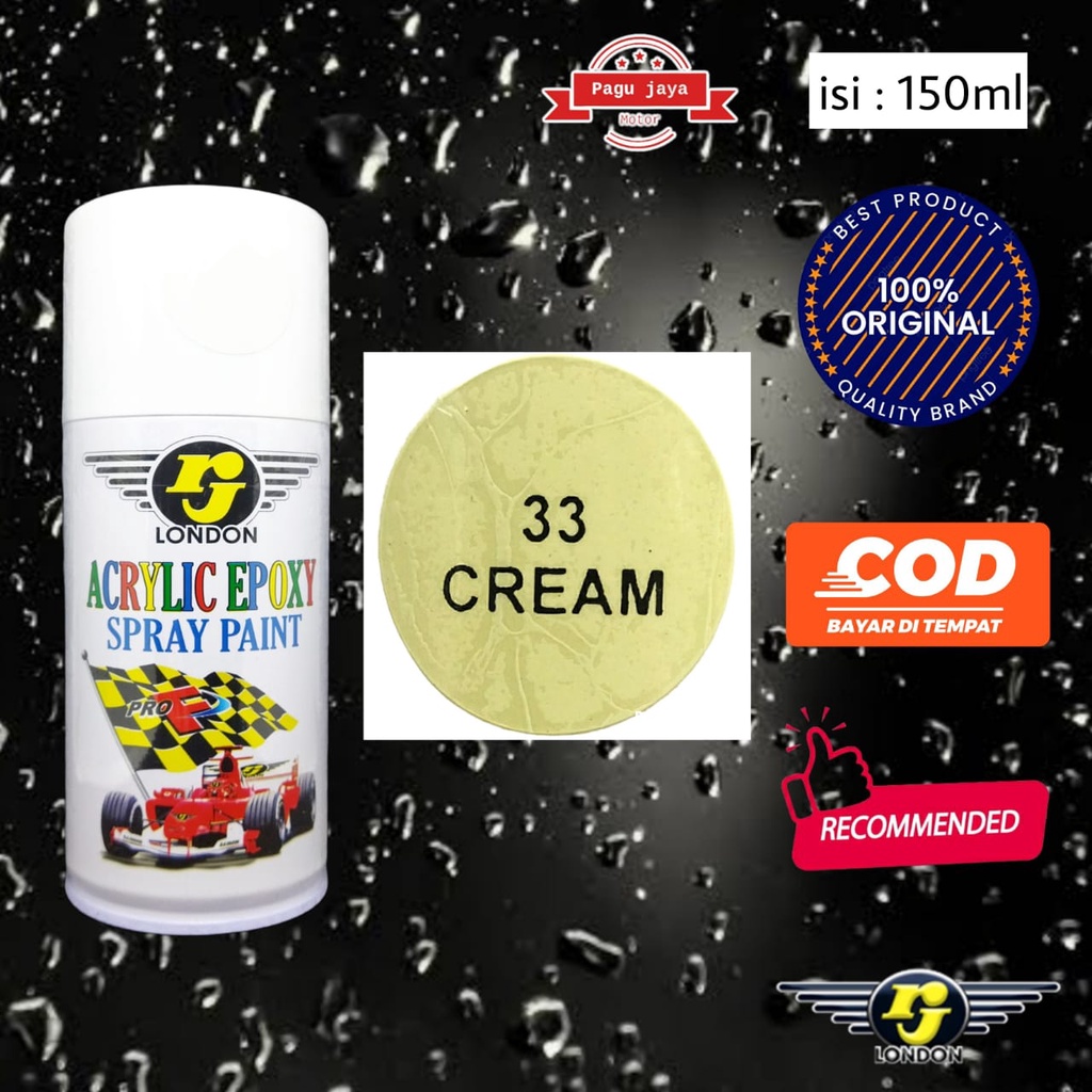 Jual PILOX PILOK 150cc WARNA CREAM RJ LONDON CAT SEMPROT SPRAY PAINT ...