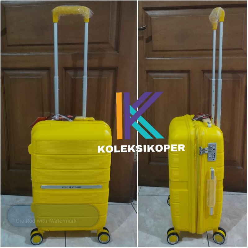 Jual Koper Polo Classic Anti Pecah TSA Lock ukuran Kabin 20 inchi ...