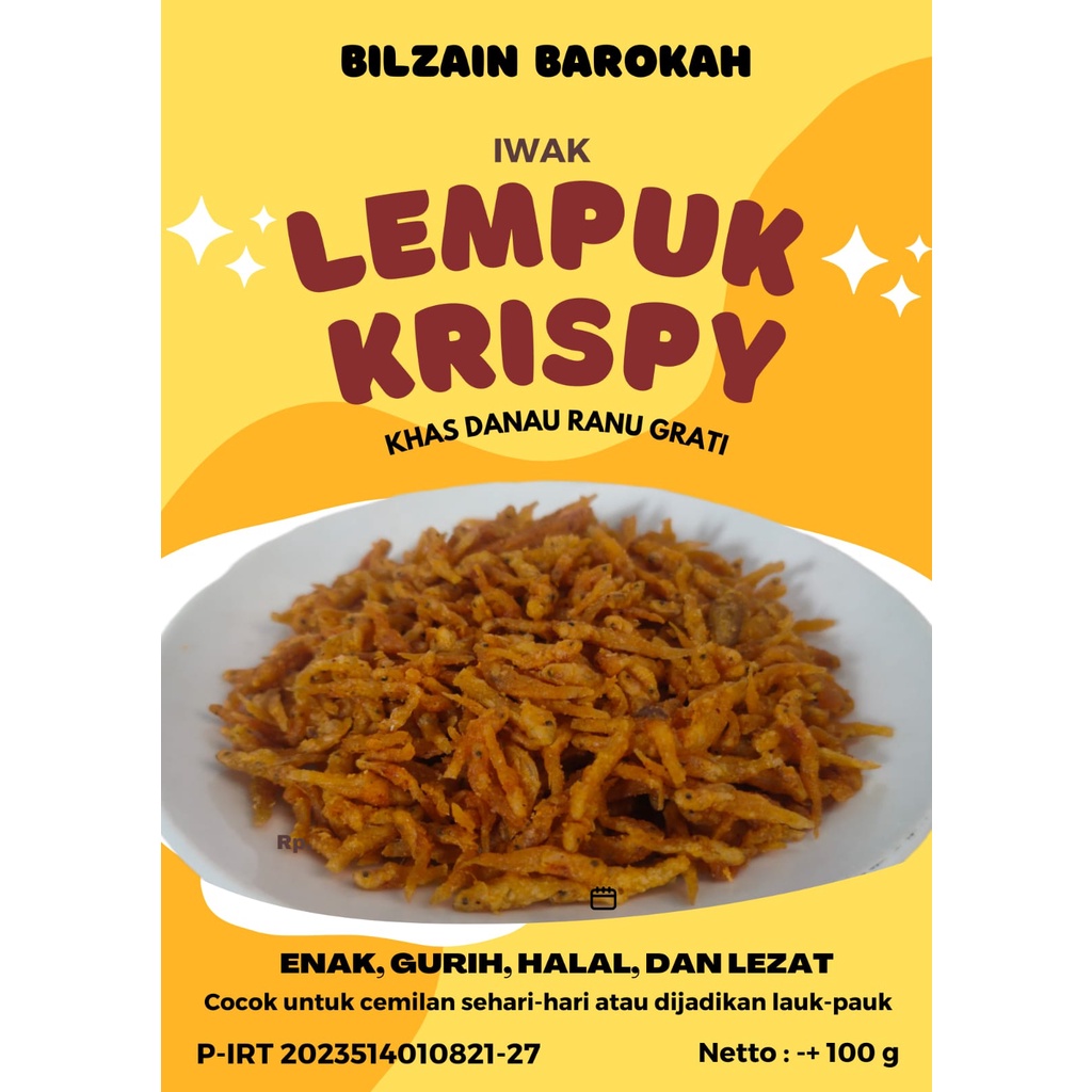 Jual Ikan lempuk krispy gurih dan renyah cemilan dan lauk pauk iwak ...