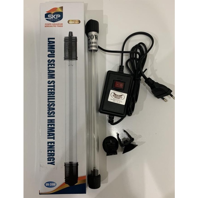 Jual Lampu Uv Aquarium Sakkai Pro Skp 20 Watt Sterilisasi Alga Lumut ...