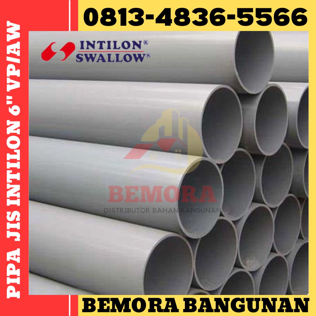 Jual Pipa Jis Merek Intilon Warna Abu 6 inch VP / AW (Harga Grosir ...