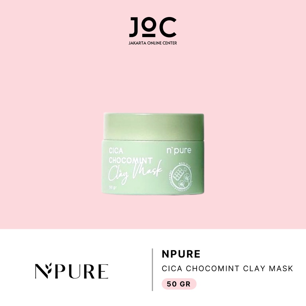 Jual NPURE Clay Mask Centella Asiatica Chocomint | Shopee Indonesia