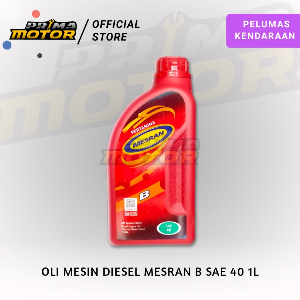 Jual Oli Mesin Diesel Pertamina MESRAN B SAE 40 1Liter | Shopee Indonesia