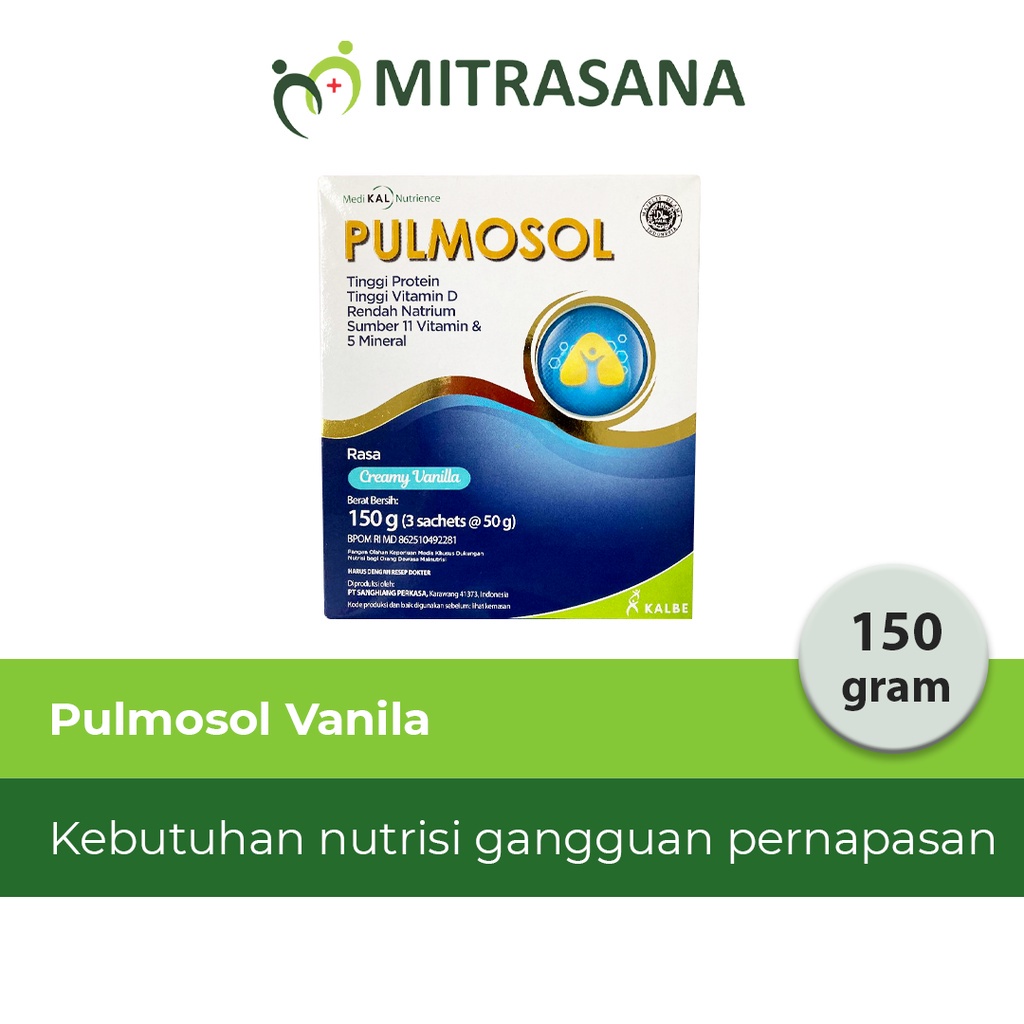 Jual Pulmosol Vanilla - 150 Gr - Memenuhi Nutrisi Untuk Gangguan ...