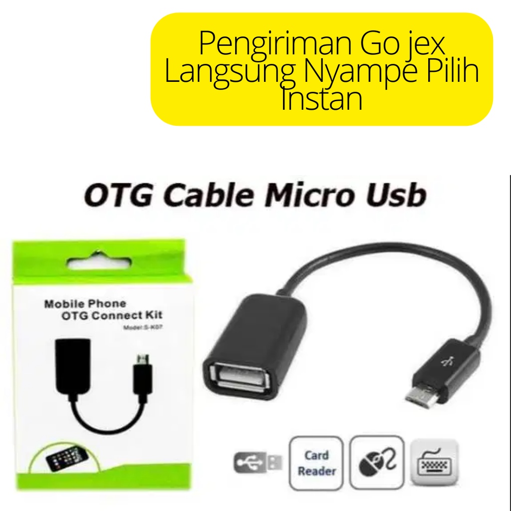 Jual KABEL OTG MICRO USB FOR ANDROID - Kabel OTG Y ONE ON THE GO OTG ...
