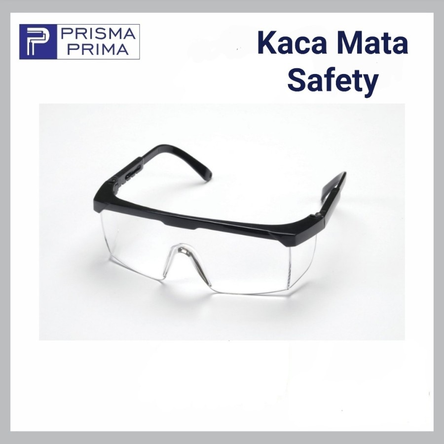 Jual Kaca Mata Safety Glass Clear Bening Kacamata Proyek Motor Lab ...